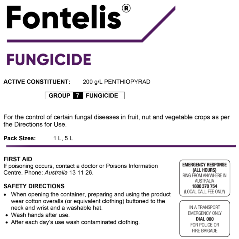 Fontelis (Penthiopyrad 200g/L) 5L • Australand Agriculture