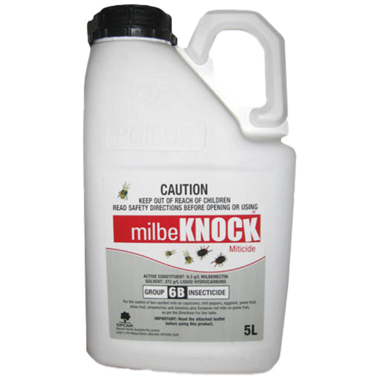 Milbeknock Miticide (Milbemectin 9.3g/L) 1L & 5L • Australand Agriculture