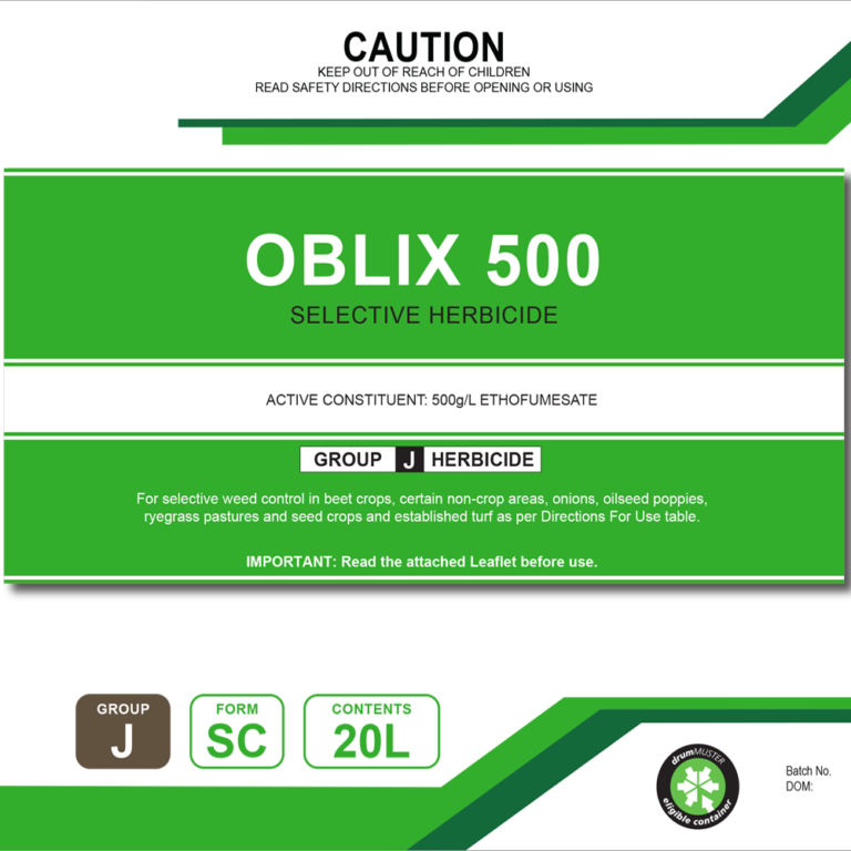 Oblix (Ethofumesate 500g/L) 5L • Australand Agriculture
