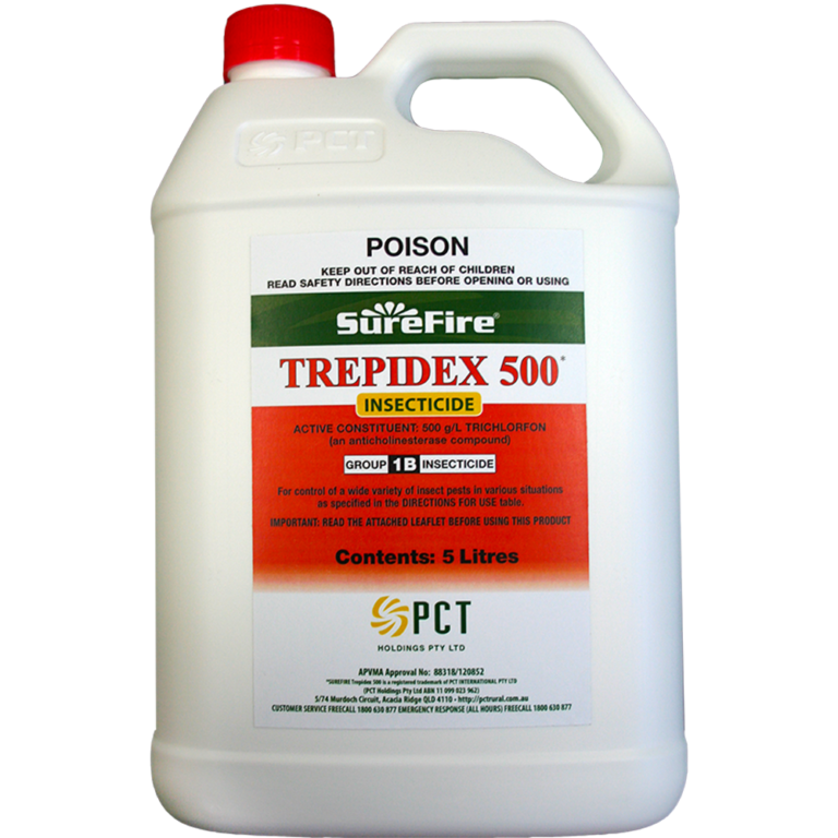 Trepidex 500 (Trichlorfon 500g/L) 20L - Australand Agriculture